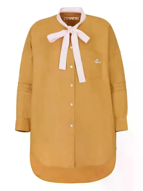Marni Embroidered Logo Pocket Shirt