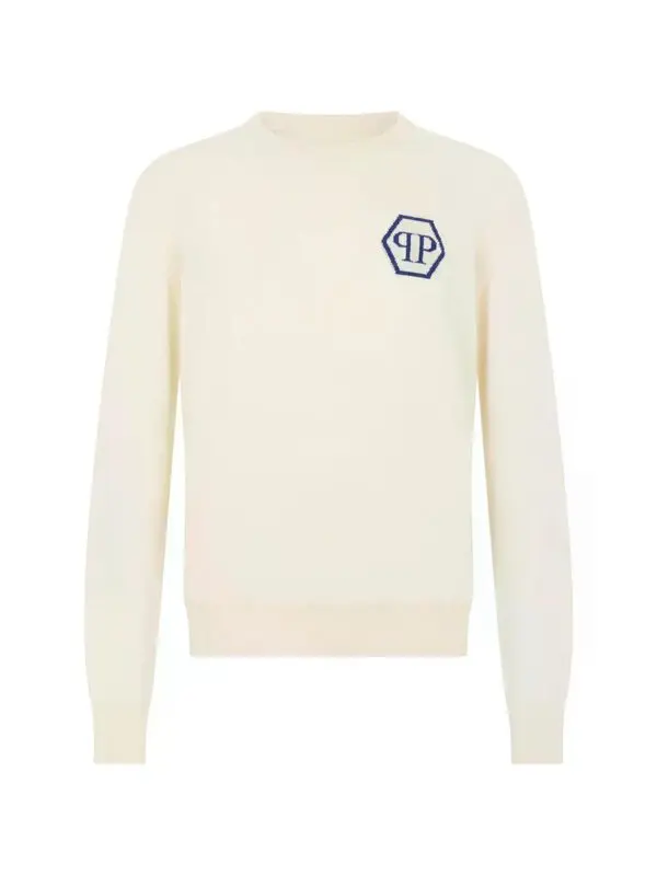Philipp Plein Jacquard Hexagon Cashmere Knitwear