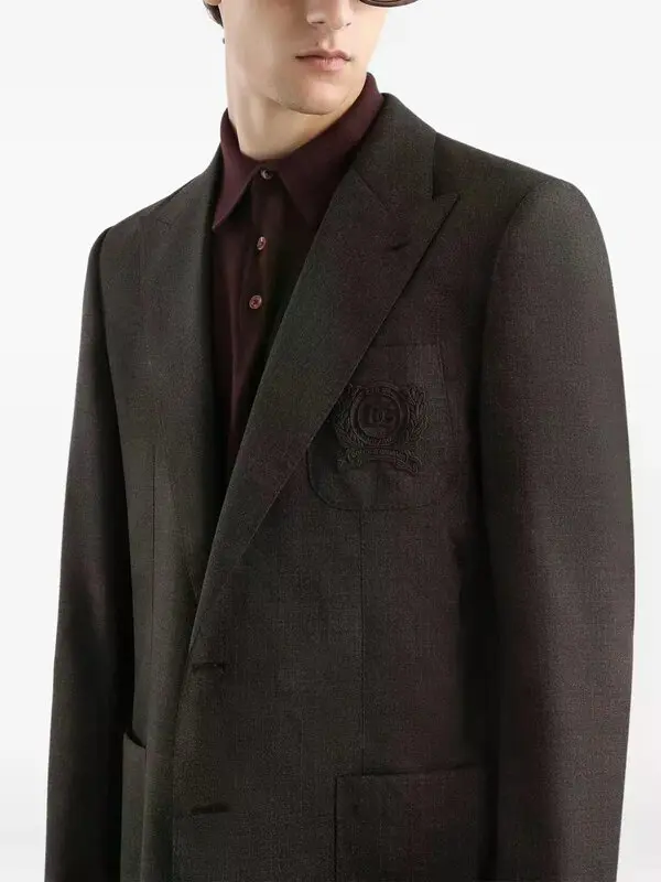 Dolce & Gabbana Single-breasted Blazer With Logo Detail