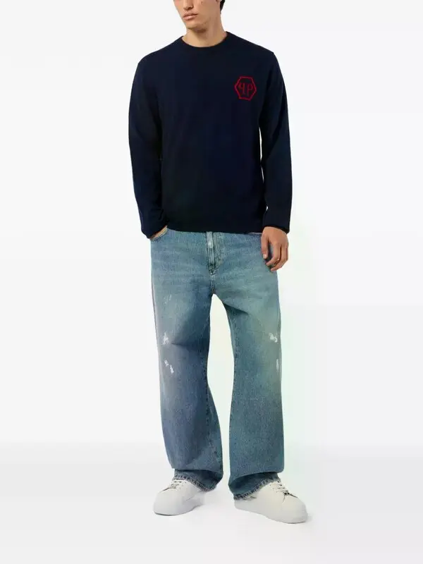 Philipp Plein Jacquard Hexagon Knitwear
