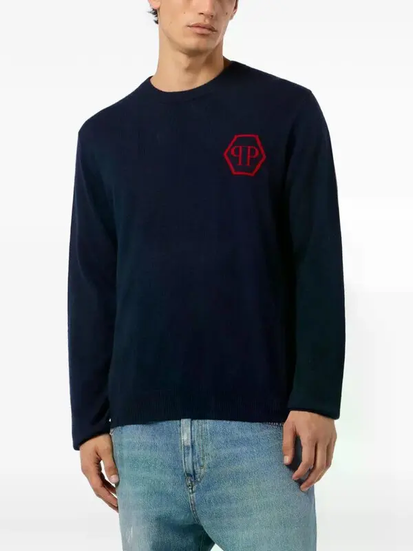 Philipp Plein Jacquard Hexagon Knitwear