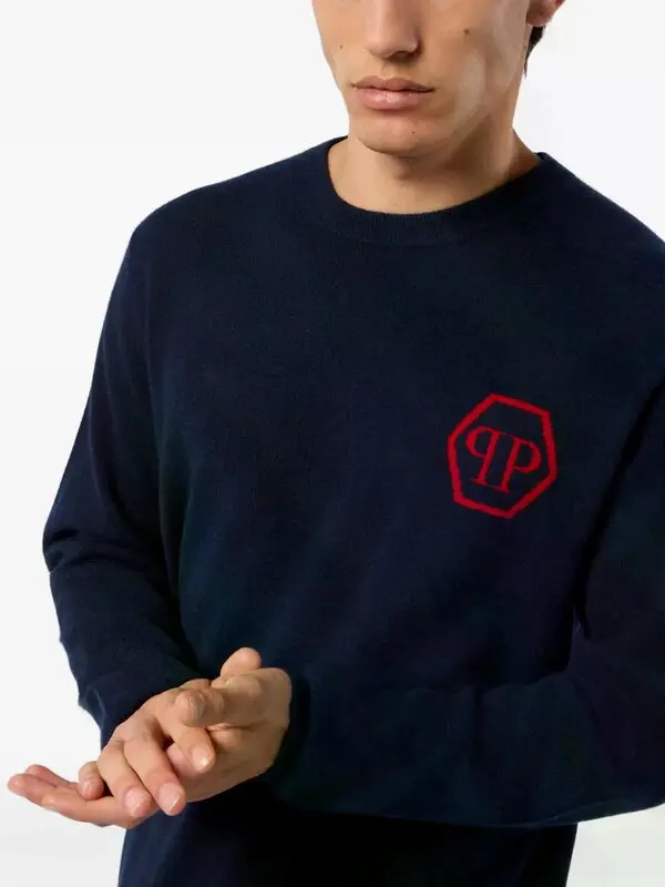 Philipp Plein Jacquard Hexagon Knitwear