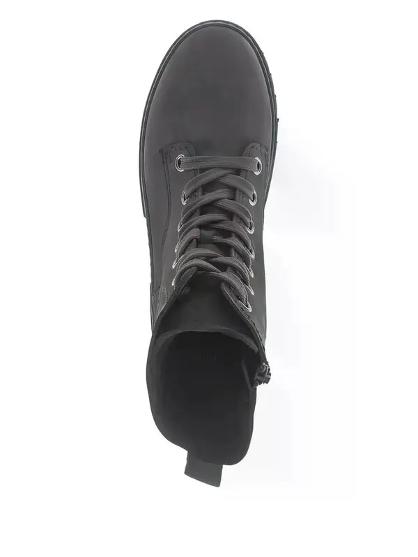 Gabor Chunky-sole Lace-up Boots - Grey