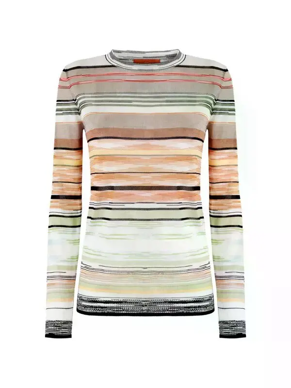 Missoni Striped Crew-neck Sweater - Neutrals