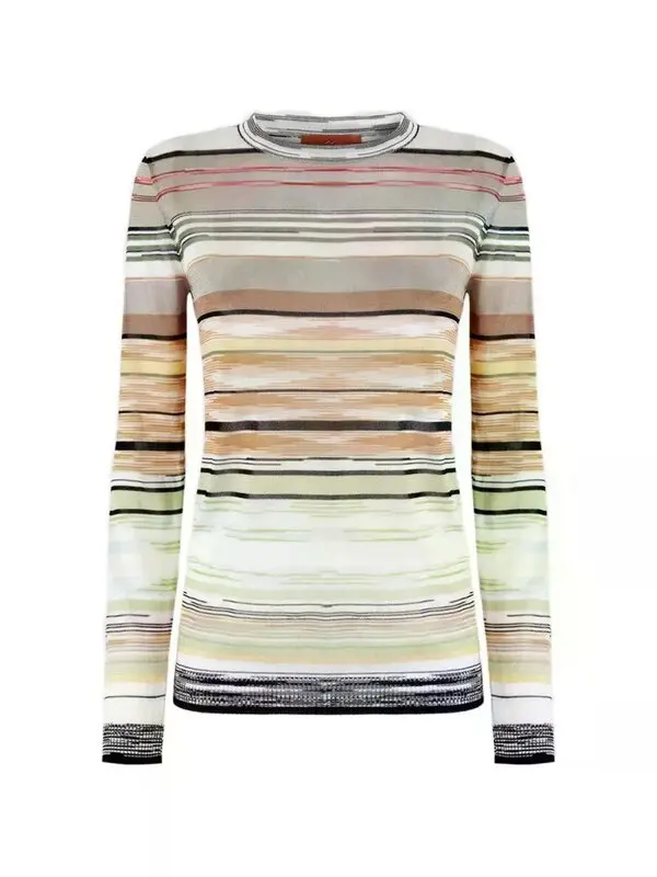 Missoni Striped Crew-neck Sweater - Neutrals