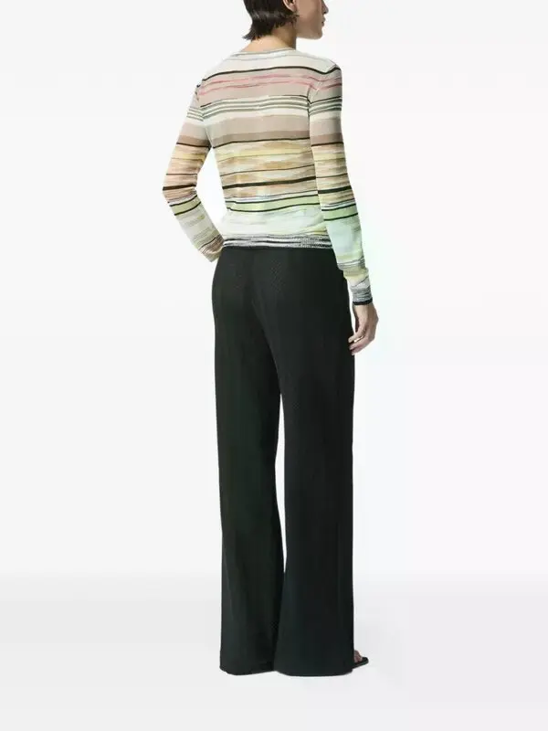 Missoni Striped Crew-neck Sweater - Neutrals
