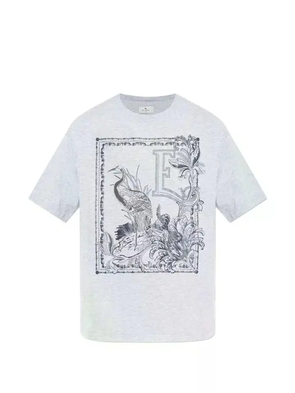 Etro Graphic-print T-shirt - Grey