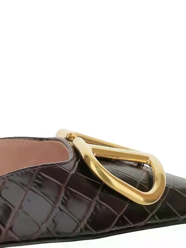 Valentino Garavani Animal-print Vlogo Pumps - Brown