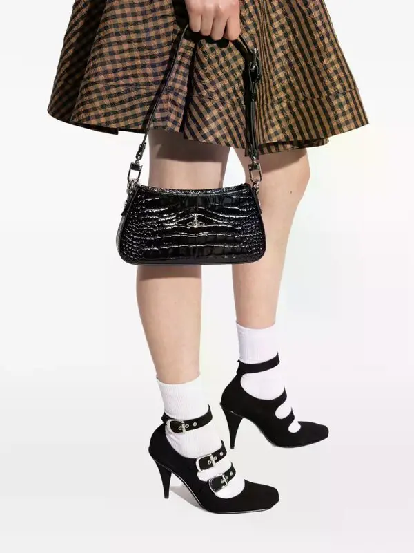 VIVIENNE WESTWOOD Embossed Orb Detail Tote Bag - Black