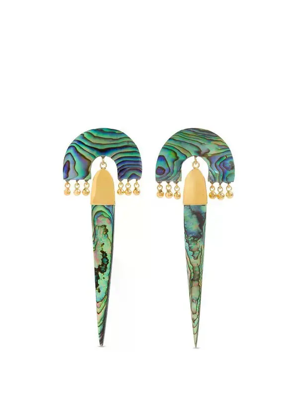 FREYA ROSE Myla Verde Drop Earrings - Gold