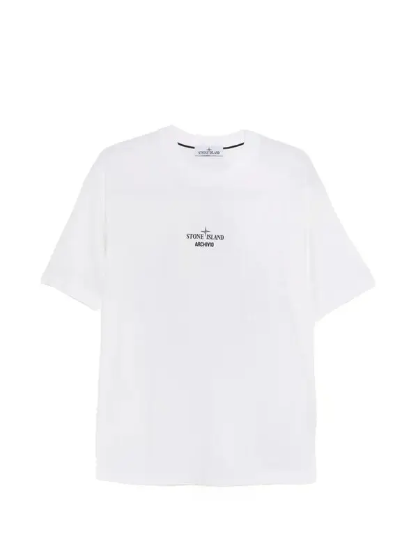 Stone Island Logo-print T-shirt - White