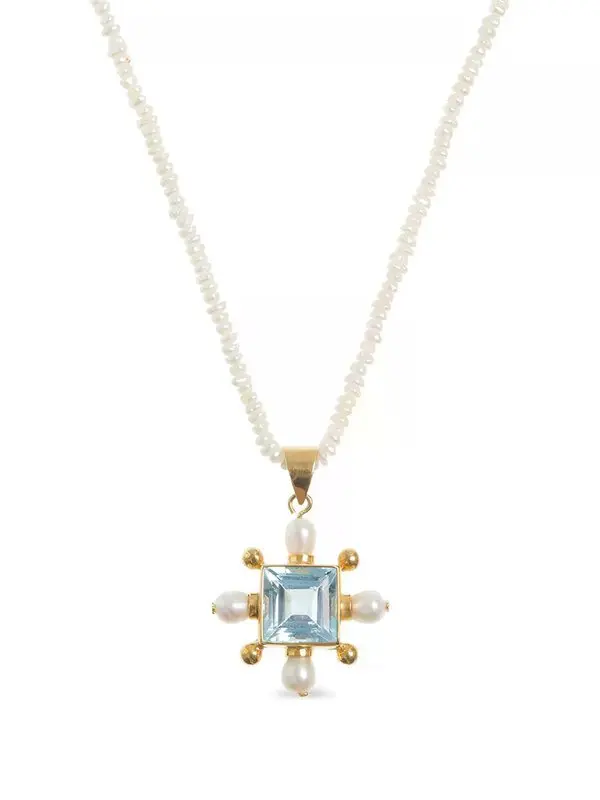 FREYA ROSE Cross-pendant Necklace - Gold