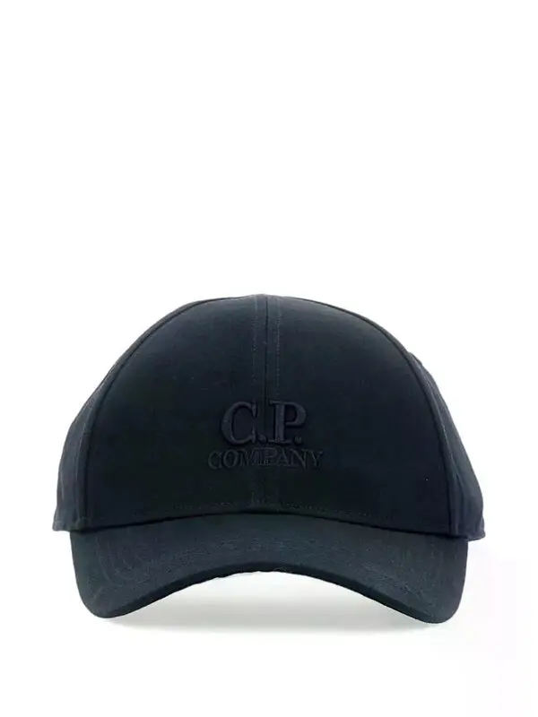 C.P. COMPANY Logo-embroidered Cap - Blue