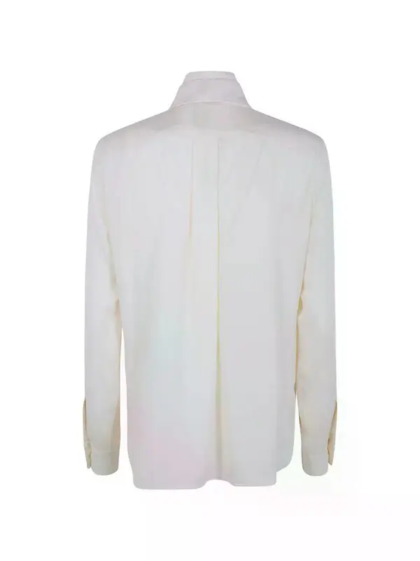 Max Mara Tie-neck Shirt - Neutrals