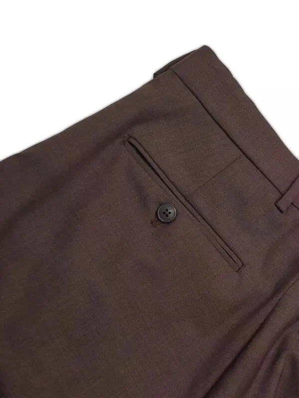 SELECTED Pleated Trousers - Brown
