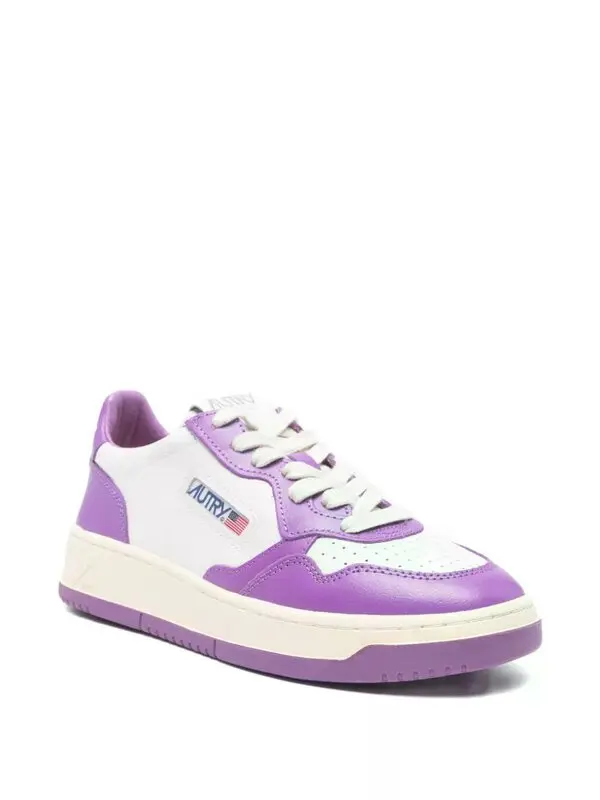 AUTRY Lace-up Perforated Sneakers - White