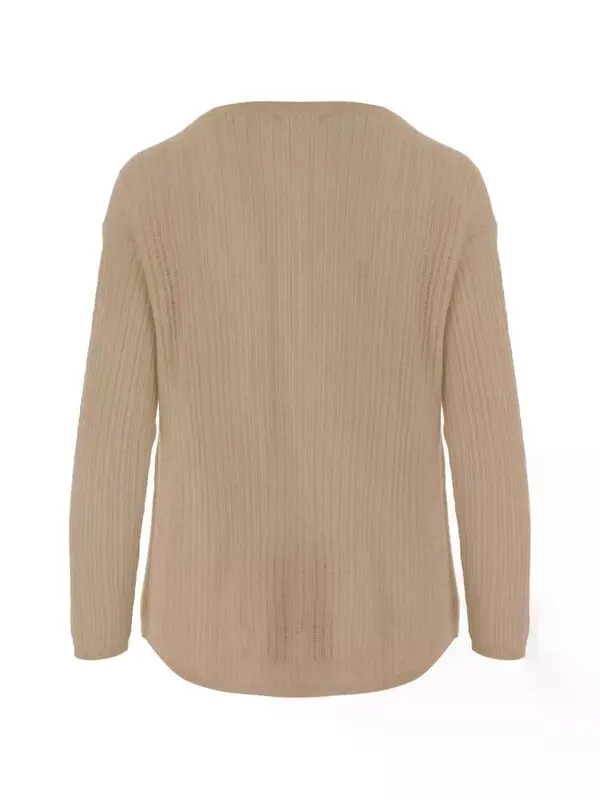 ALLUDE Crew-neck Sweater - Neutrals