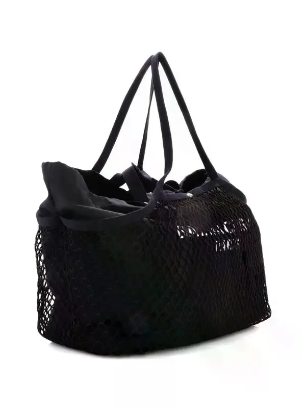 Balenciaga 24/7 Drawstring Mesh And Canvas Medium Tote Bag