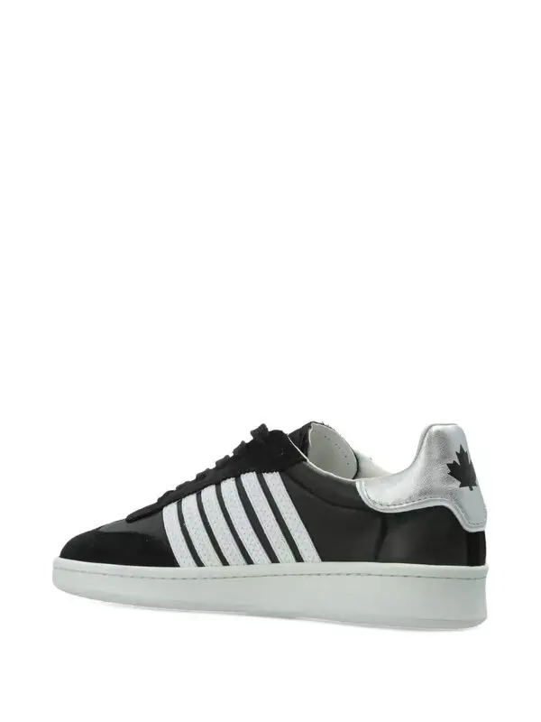 Dsquared2 Lace-up Striped Sneakers - Black