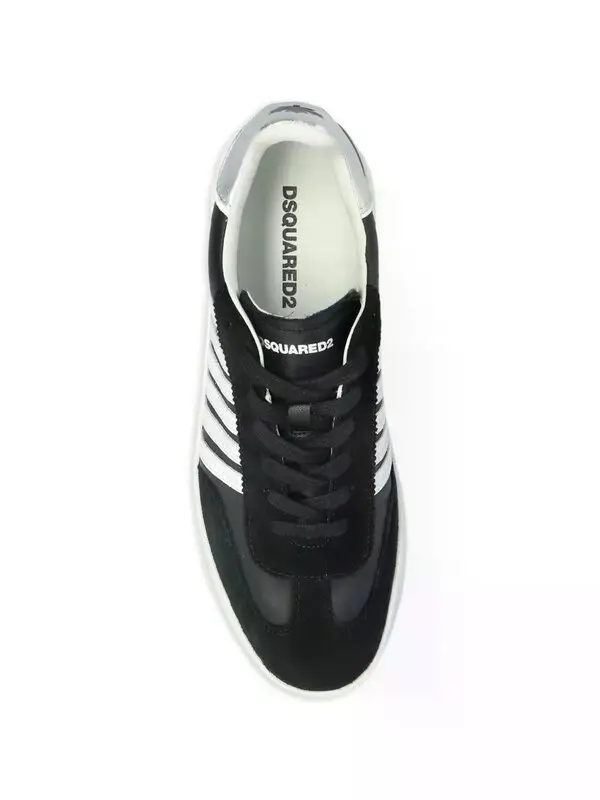 Dsquared2 Lace-up Striped Sneakers - Black