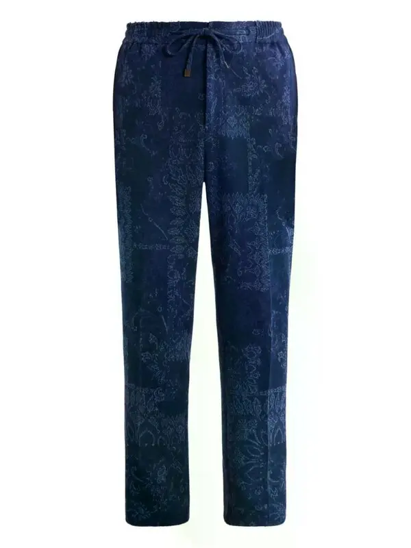 Etro Floral Jacquard Trousers