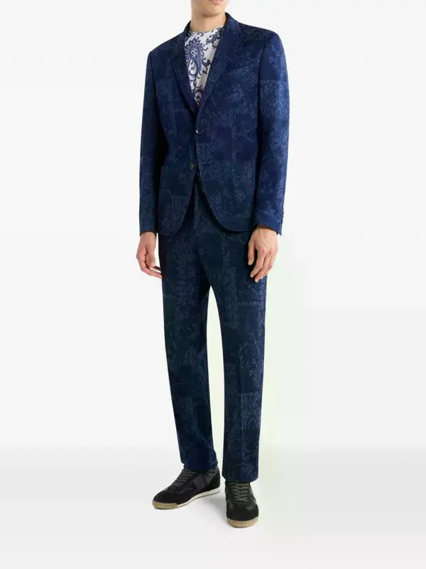 Etro Floral Jacquard Trousers