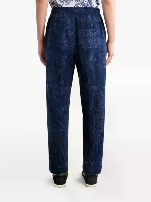 Etro Floral Jacquard Trousers