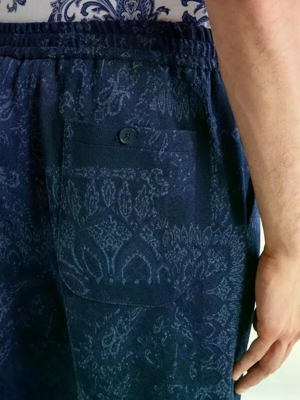 Etro Floral Jacquard Trousers