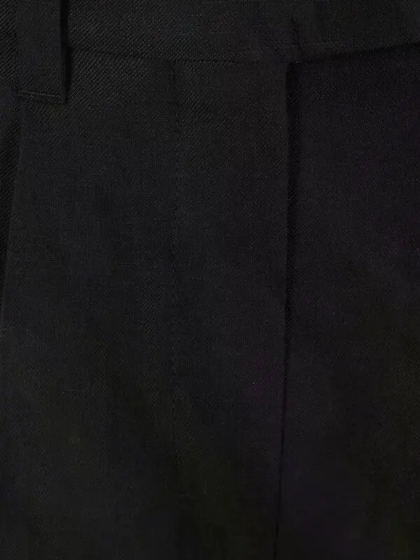 Brunello Cucinelli Pleated Wide Leg Trousers - Black