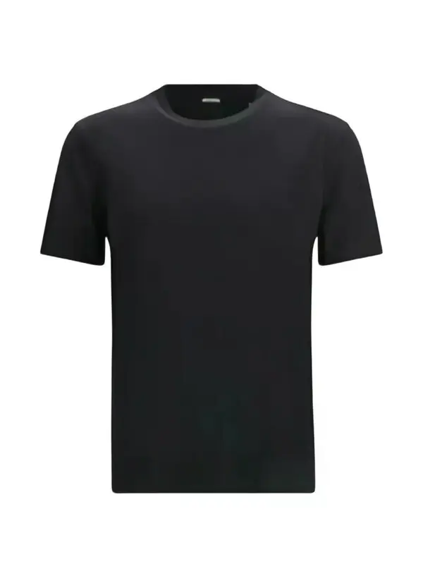 Zegna Crewneck Logo T-shirt - Black