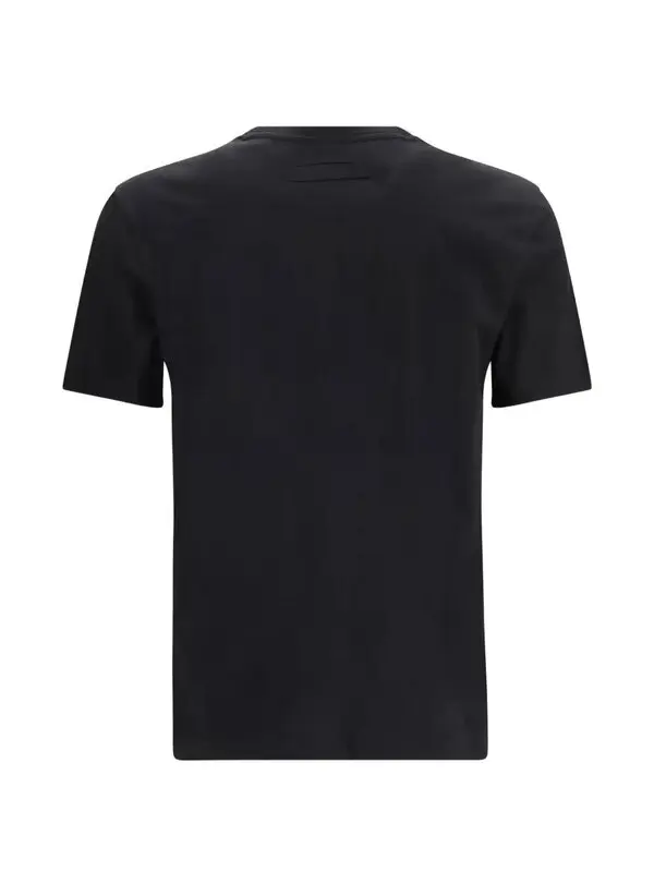 Zegna Crewneck Logo T-shirt - Black