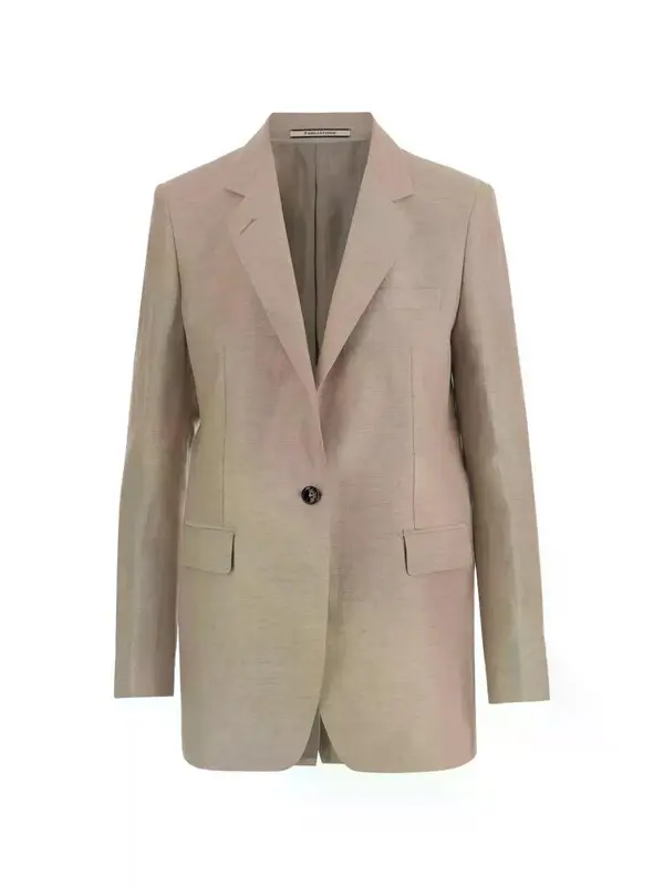 Tagliatore Lapel-collar Single-breasted Blazer