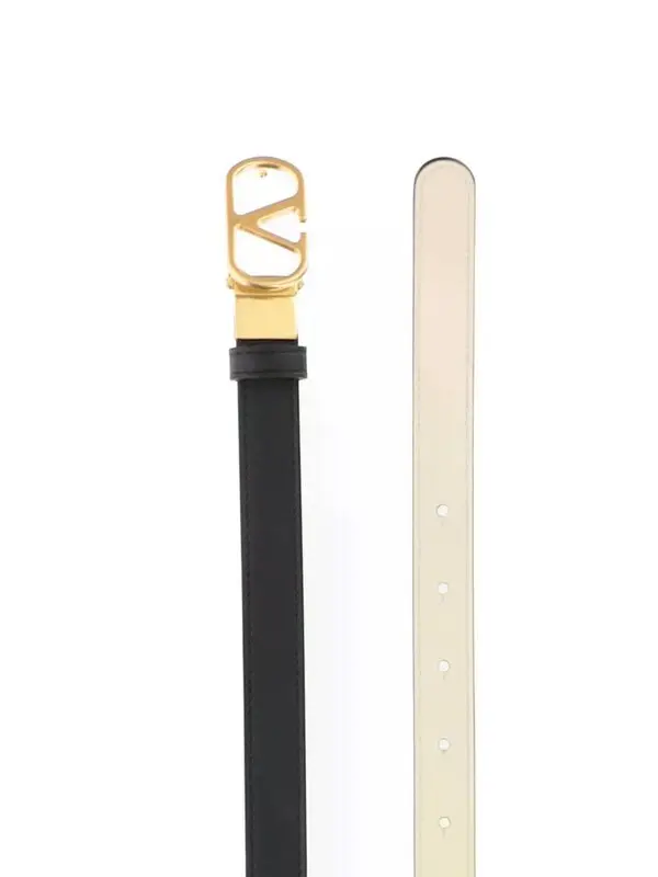 Valentino Garavani Vlogo Reversible Belt - Black
