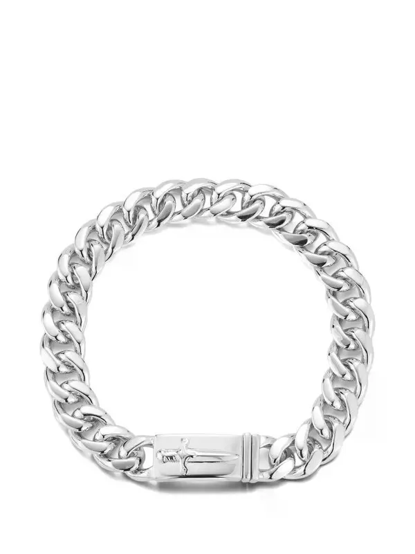 Mateo Sword Cuban Link Bracelet - Silver