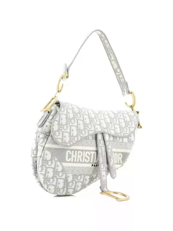 Dior Saddle Handbag Oblique Canvas Medium