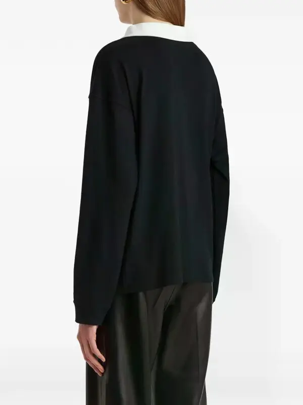 Khaite Faithful Silk Polo Top