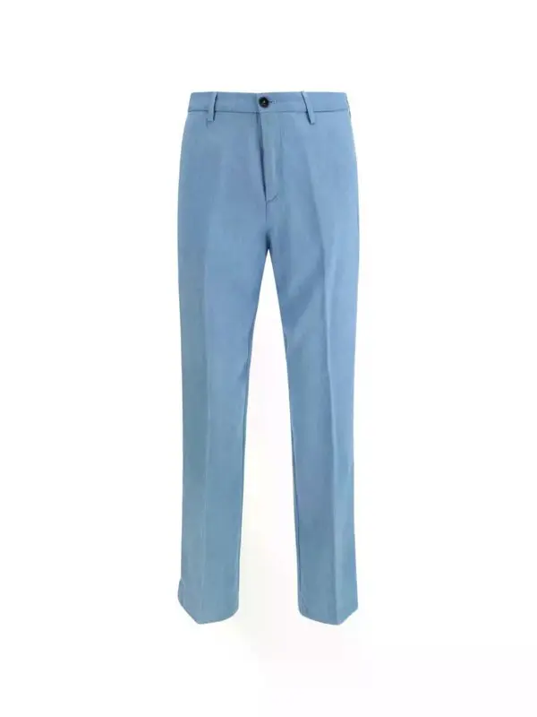 CRUNA Flat Front Trousers - Blue
