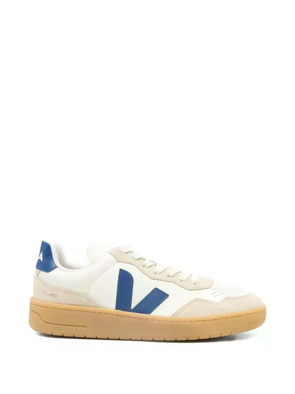 VEJA V-90 O.t. Panelled Leather Sneakers - Neutrals