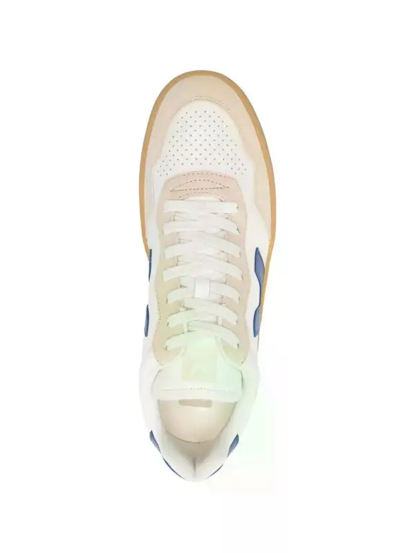 VEJA V-90 O.t. Panelled Leather Sneakers - Neutrals