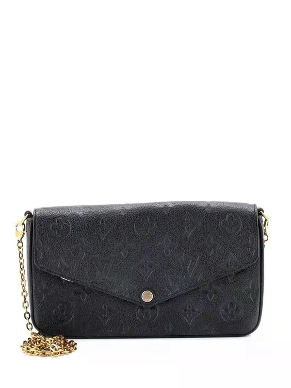 LOUIS VUITTON Felicie Pochette Monogram Empreinte Leather Crossbody Bag