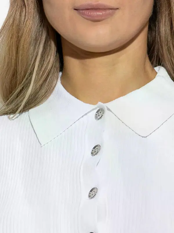 Michael Kors Buttoned Collared Top