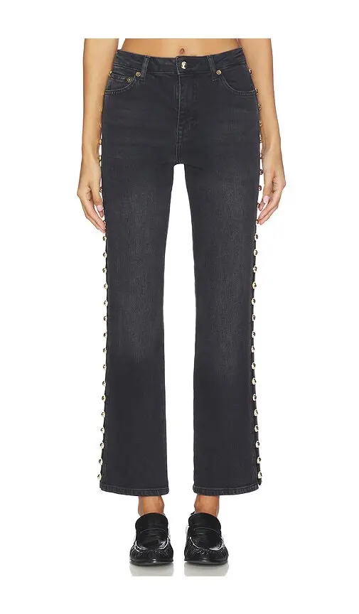 Simkhai Amelia High Rise Studded Jeans