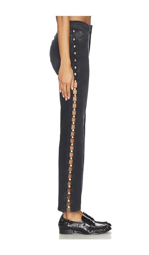 Simkhai Amelia High Rise Studded Jeans