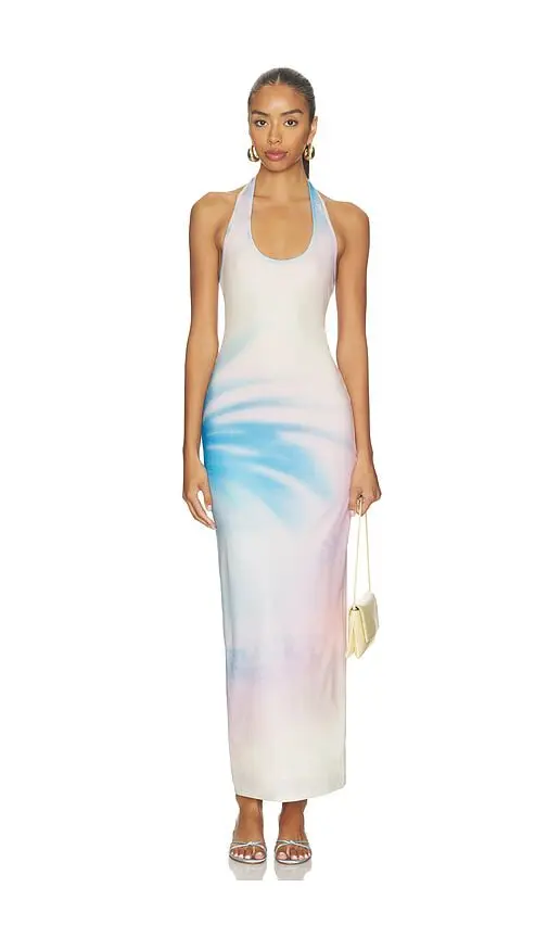 KULANI KINIS Halter Maxi Dress - Blue