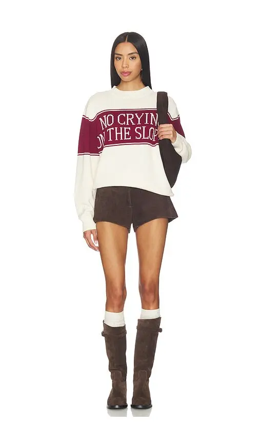 YELLOW THE LABEL No Crying On The Slopes Pullover