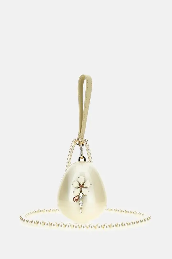 Simone Rocha Micro Egg Shoulder Bag - White
