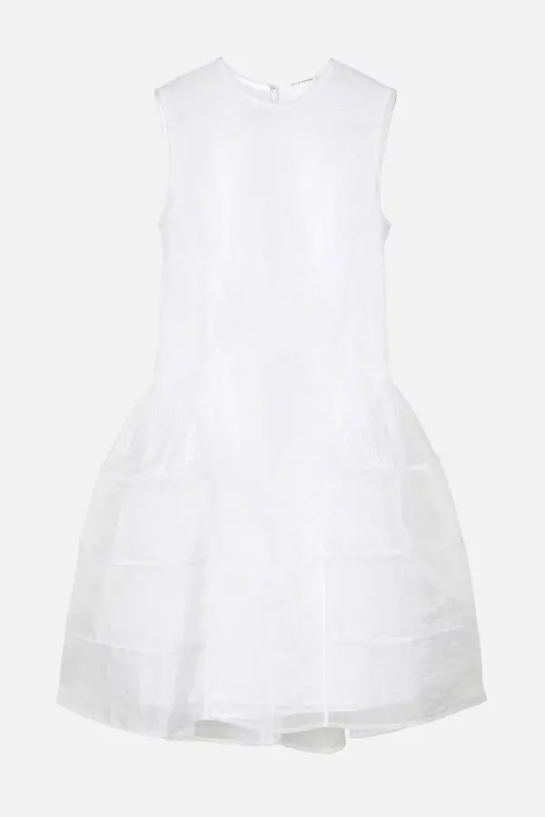 Cecilie Bahnsen Claudie Liquid Myrtia Dress - Bianco
