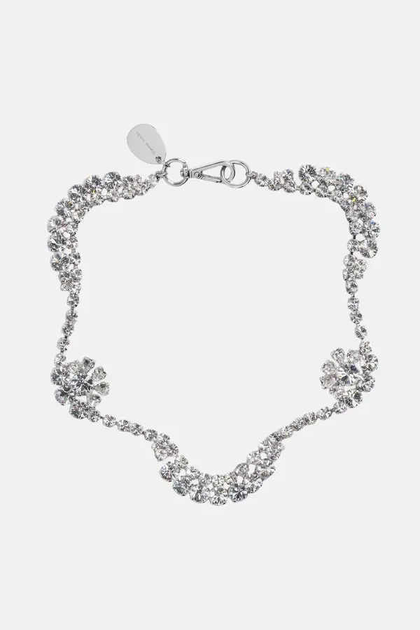Simone Rocha Floral Sepal Necklace - Silver