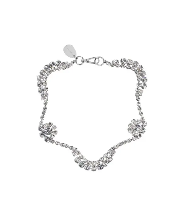 Simone Rocha Floral Sepal Necklace - Silver