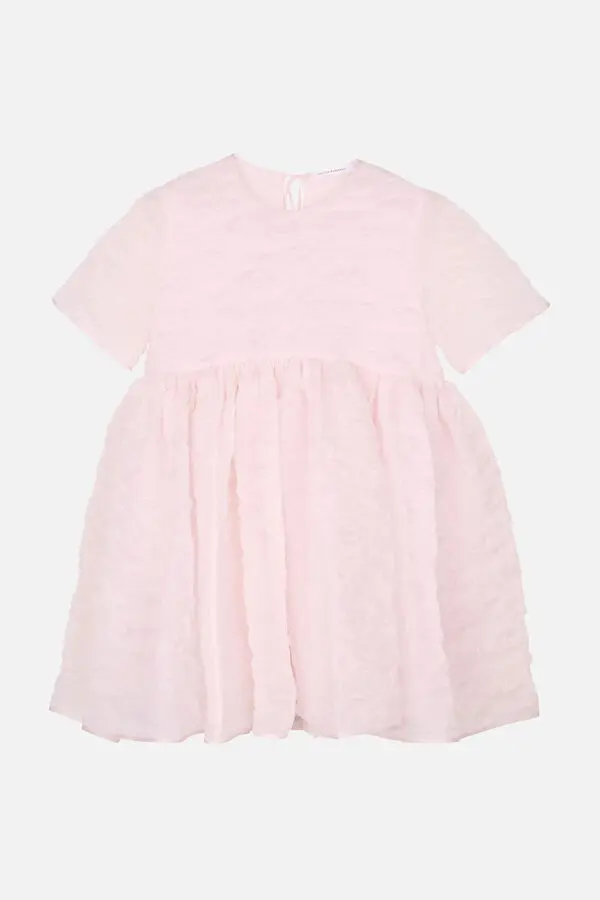 Cecilie Bahnsen Britney Plumeria Matelassé Dress - Rose